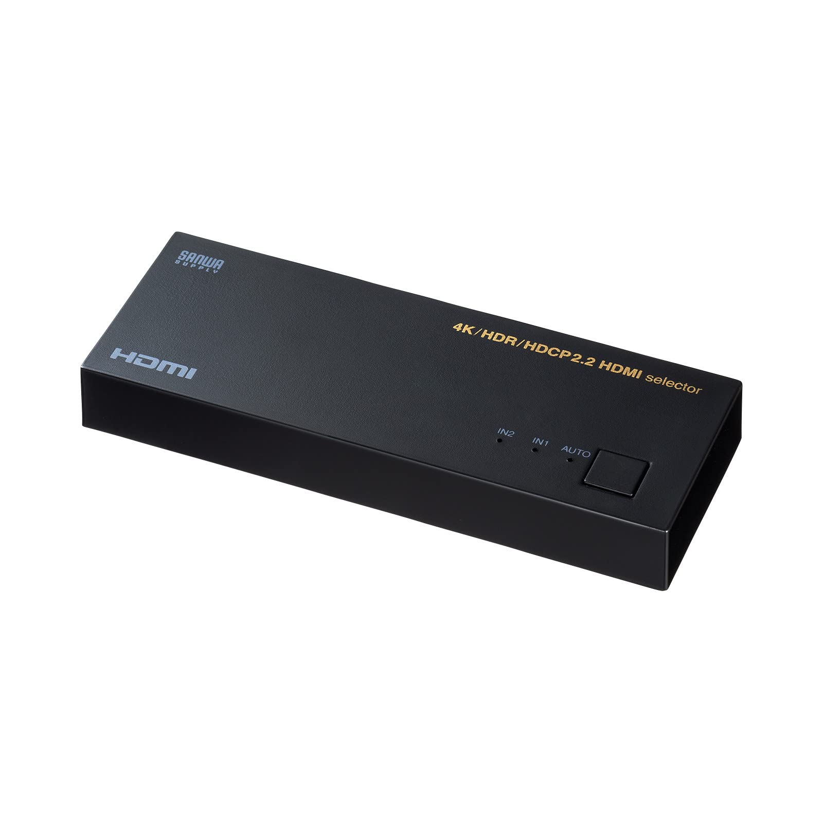 HDMI機器2台の映像・音声を1台の4Kディスプレイや4Kプロジェクターなどに簡単に切り替え出力できるHDMI切替器です。 4K/4096×2160（60Hz、4:4:4、24bit（最大））に対応しており、ゲームなど美しく高精細なHDMI...
