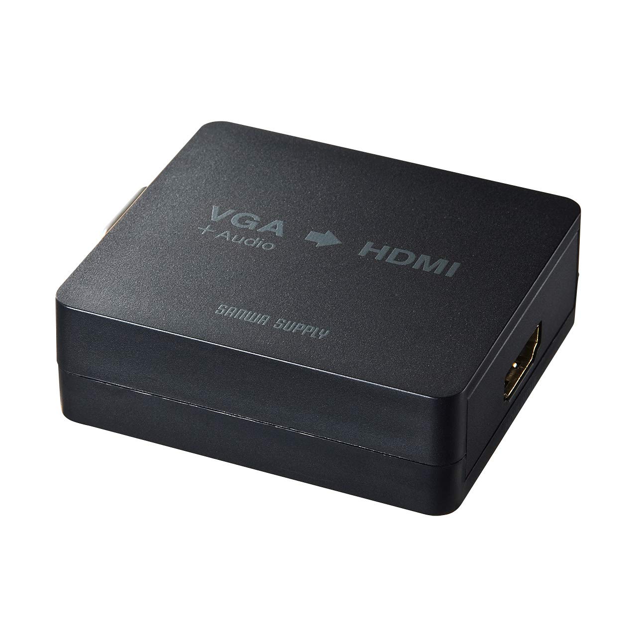 ミニD-sub(HD)15pinアナログ信号(VGA)をHDMI信号に変換できるコンバーター ミニD-Sub(HD)15pinアナログVGAポートを搭載するパソコンからHDMI搭載ディスプレイに接続・表示する場合に最適です。 3.5mmステ...