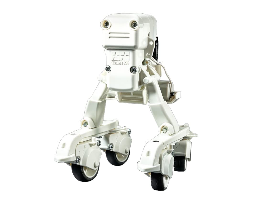 組み立てが必要なキット。別途、工具等が必要。 組み立て全長:約127mm 両脚を左右に開閉させてすべるように前に進む(スウィズル)、ローラースケートを装備したロボット工作 ボディ内部にモーターとギヤを搭載 電池種別:単三電池1本(電池は別売...
