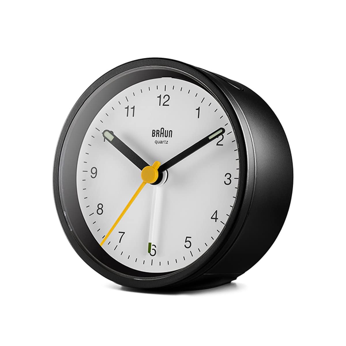 ムーブメント：クオーツ（静音設計） ケース素材：プラスチック サイズ：幅75mm×高さ75mm×奥行35mm 重さ：75g 機能：アラーム/スヌーズ機能/静音設計/ライト/ルミナス針 正規保証：1年 付属品：正規保証書/専用ケース 備考：単...