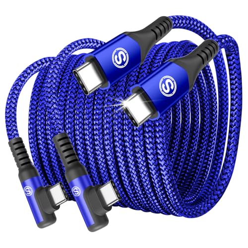 【高品質のUSB C-USB C ケーブル 】USB-Cポート付きのデバイス(スマホ、タブレット)をUSB-Cポート付きのデバイス(パソコン、チャージャー)に接続するケーブルです。 【60W高速充電】Type C-Type C ケーブルはP...