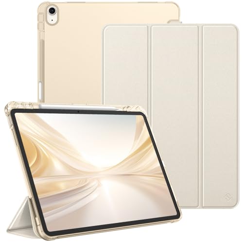対応機種 iPad Air 13インチ(M2) 2024発売(モデル番号：A2898/A2899/A2900)専用スマートケース、半透明バックカバー。（ご注意：iPadの他のモデルには対応していません、ご注文の際に、お手元機種の背面にあるモ...