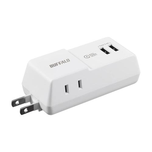 端子形状USB Type-A(メス)×2、コンセント×2 入力電圧AC100V～240V 50/60Hz (ACコンセント)出力電圧DC5V (USB Type-A) 出力電流1ポート(Type-A) 最大 2.4A、2ポート合計(Type...
