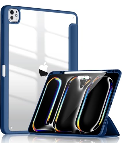 ✫対応機種2024年発売の対応iPad Pro11インチ M4 (モデル番号：A2836/A2837/A3006)専用対応iPad pro 11インチ ケース、透明バックカバー。 （ご注意：対応iPadの他のモデルには対応していません、ご注...