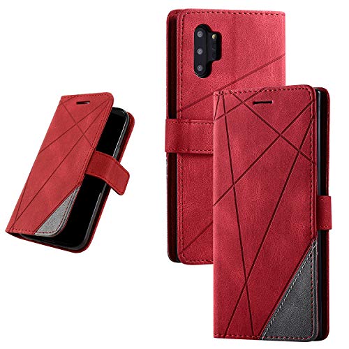SAMSUNG Galaxy ( サムスン ギャラクシー ) Note 10 Plus 専用 デザインケース、PUレザー(合皮)、サイドマグネット式でかんたん開閉。 手帳型ならではの機能が満載内側には三つのカード入れと一つのフリーポケットが...