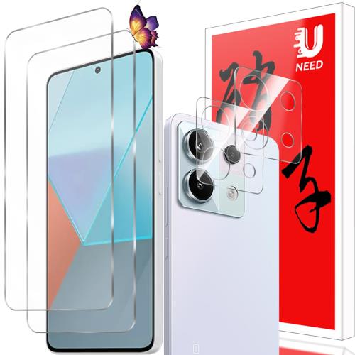 ⭕対応機種Redmi Note 13 Pro 5G/Xiaomi Poco X6 5G 用の液晶画面保護ガラスフィルム ⭕貼り易い気泡が入りにくい、貼り付けを感じさせない、位置を合わせて簡単に貼り付けます。「指紋防止」液晶画面に油、ホコリ、...