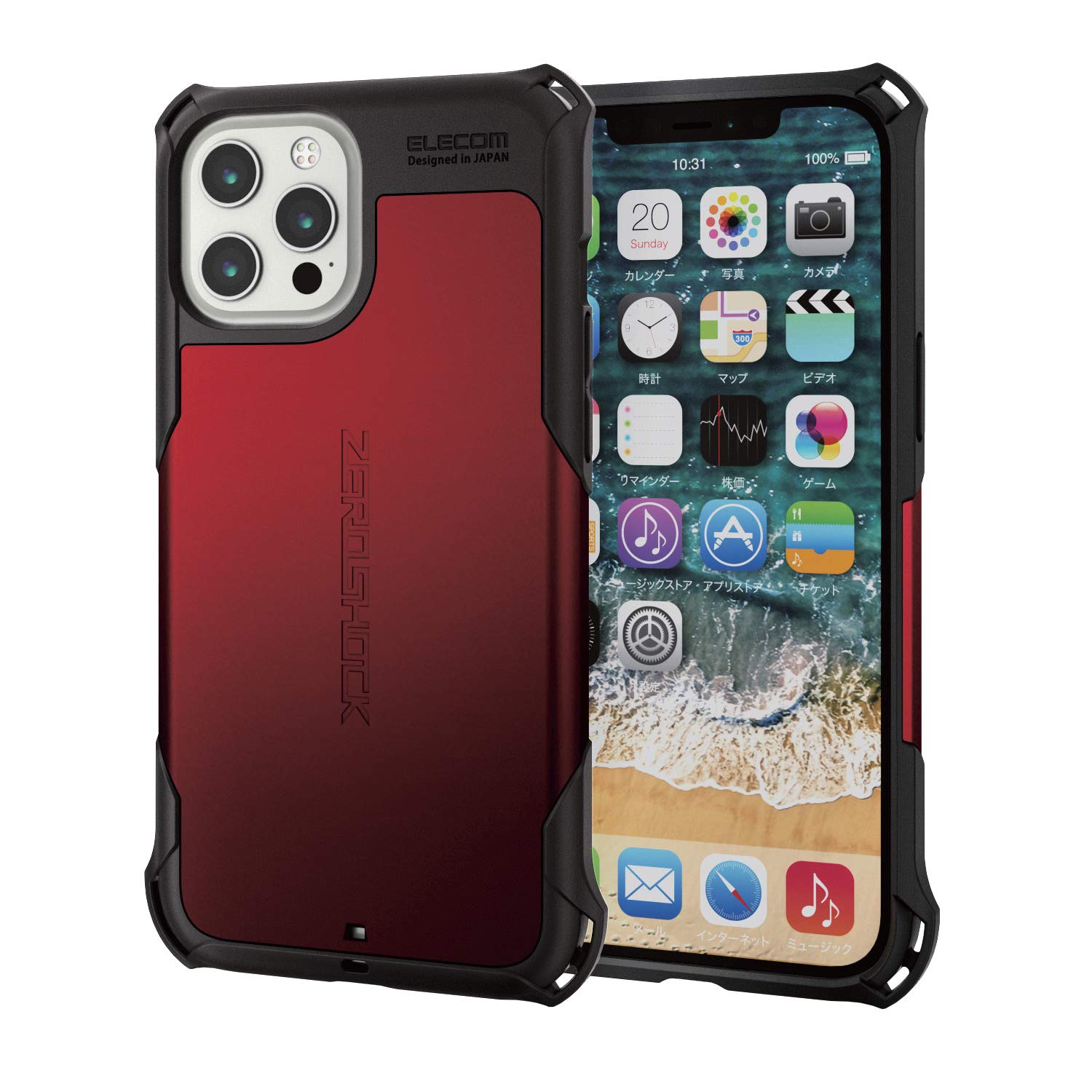 詳しくは「商品の仕様」「商品の説明」をご確認ください。 6つの衝撃吸収構造でiPhoneを衝撃から守るiPhone 12 Pro Max用ZEROSHOCKケースです。 最も大きな衝撃が予想される四つ角にダンパーを設置し、効率的に衝撃を吸収...