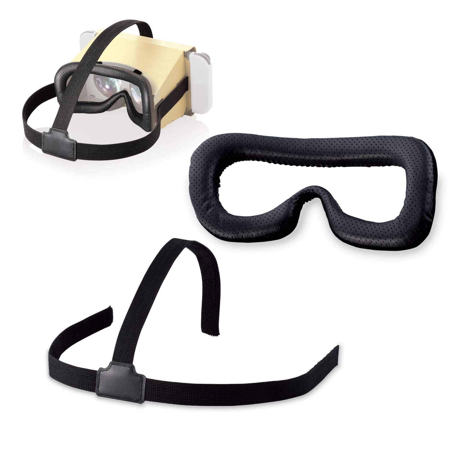 NINTENDO LABO(TM) VR KIT用VRゴーグル専用フェイスクッションヘッドバンドセットです。 NINTENDO LABO(TM) VR KIT用VRゴーグルを頭に装着して楽しことができます。 伸縮性バンドと柔らかクッションで...