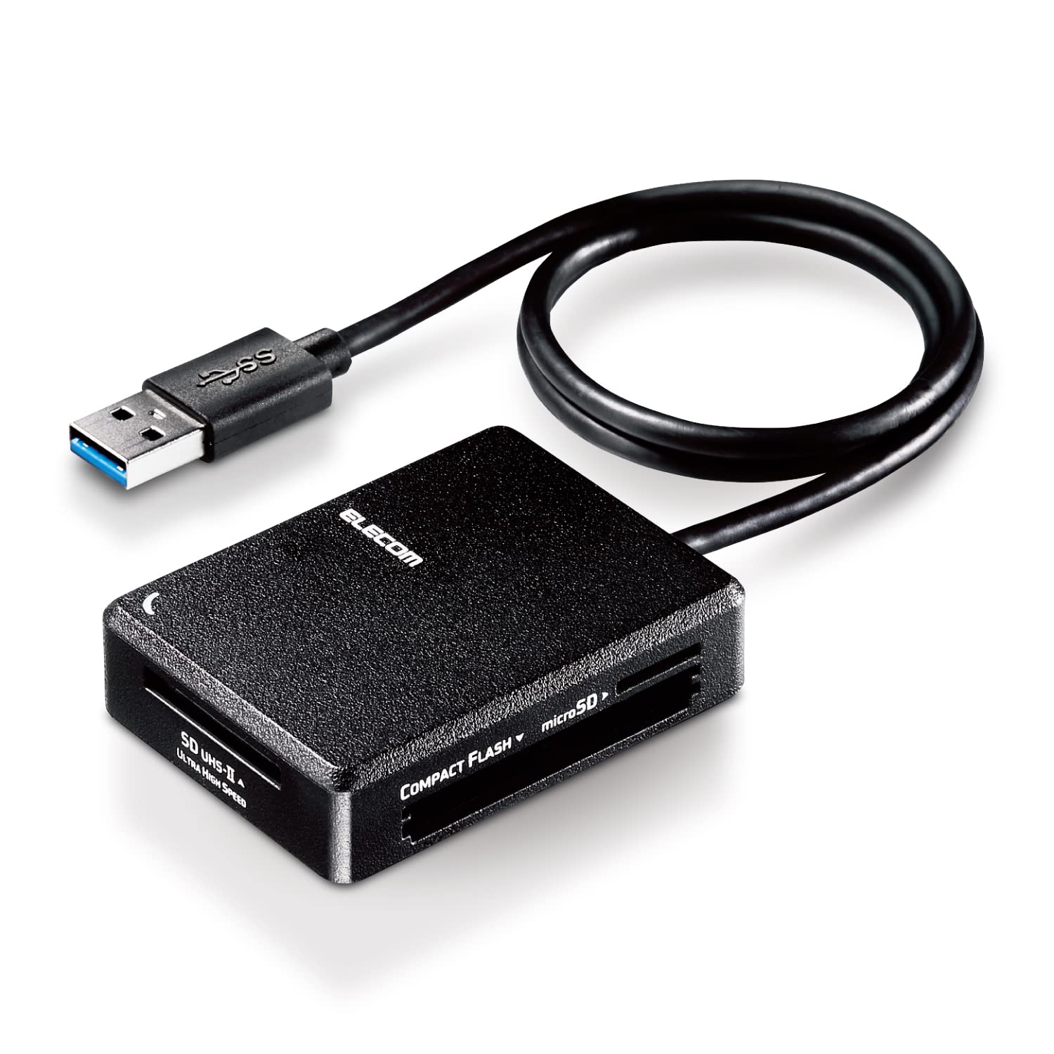 高速化と自動ファイル仕分け機能を有するソフト(Quick File Dealer)に対応したUSB3.0カードリーダーです。 アダプターを使用せずに52種類の多彩なメディアを読み書きでき、アダプターを使用することでさらに6種類のメディアを読...