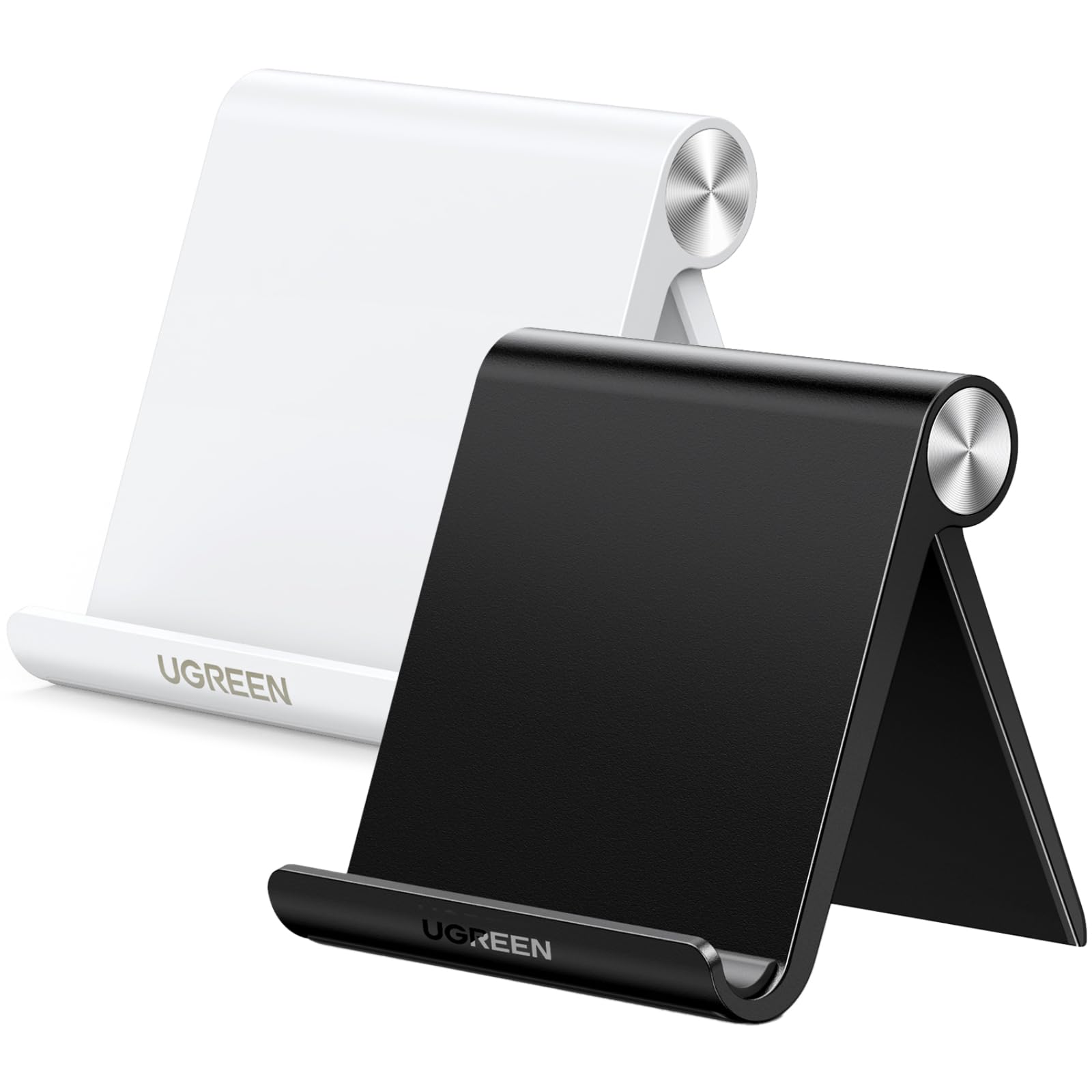 折り畳み角度調整可能完全に折り畳むことができて、持ち運びがとても便利です。角度を0°~100°に調節でき、縦置きと横置きの両方に対応する10個の階段を調節できます。最適な視聴角度で動画を見える為、腕が疲れた困りを徹底的に解消します。 安定＆...