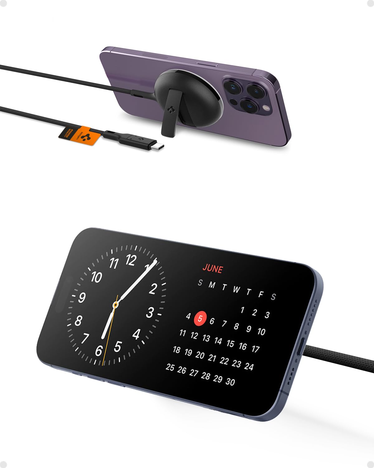 最大15WのMagSafe充電 Spigen ArcField MFM MagFit MagSafe充電器は、「Made for MagSafe」認証を取得しiPhone 12以降のモデルを最大15Wで充電可能なMagSafe充電対応ワイヤ...