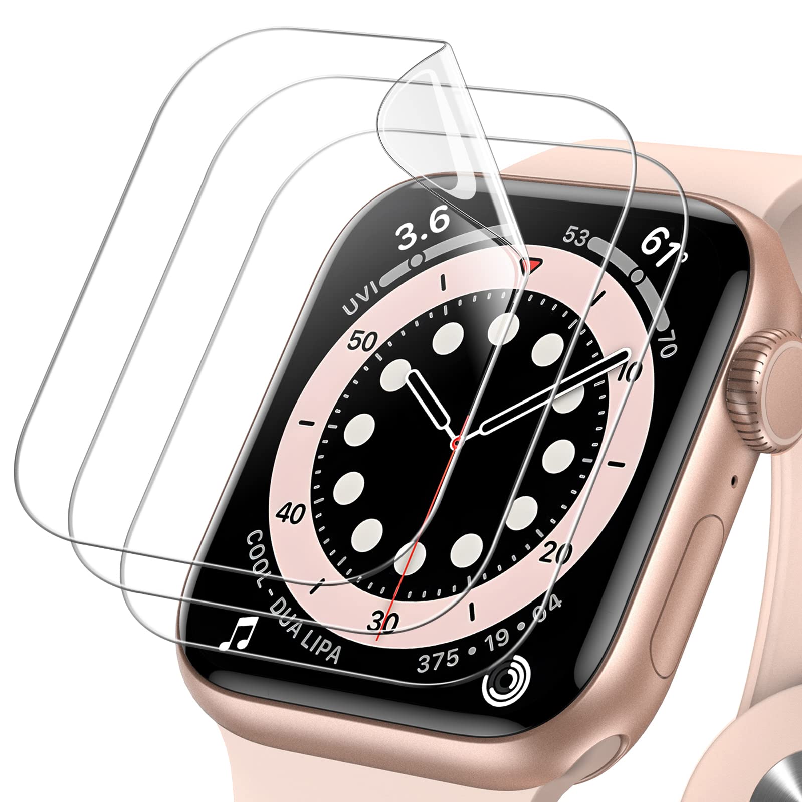 Apple Watch SE (2022/2020) /Series 6 5 4（44 mm用）に設計されています。 傷や日常の損傷や摩耗から時計を効果的に保護します 高度なTPU素材製。 超薄型、高解像度、高透明性、高感度。 優れた視聴体...