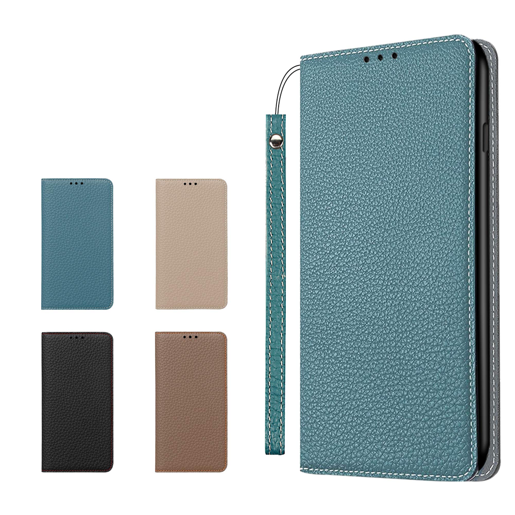 ☀対応機種iPhone12/12PRO素材高級牛本革 ★対応機種と画面サイズをよくご確認のうえ、ご購入いただけますようお願い致します。★マグネット内蔵で開閉にストレスがありませんし、しっかり閉じられます。収納ベルト付きでイヤホンの収納方法を...