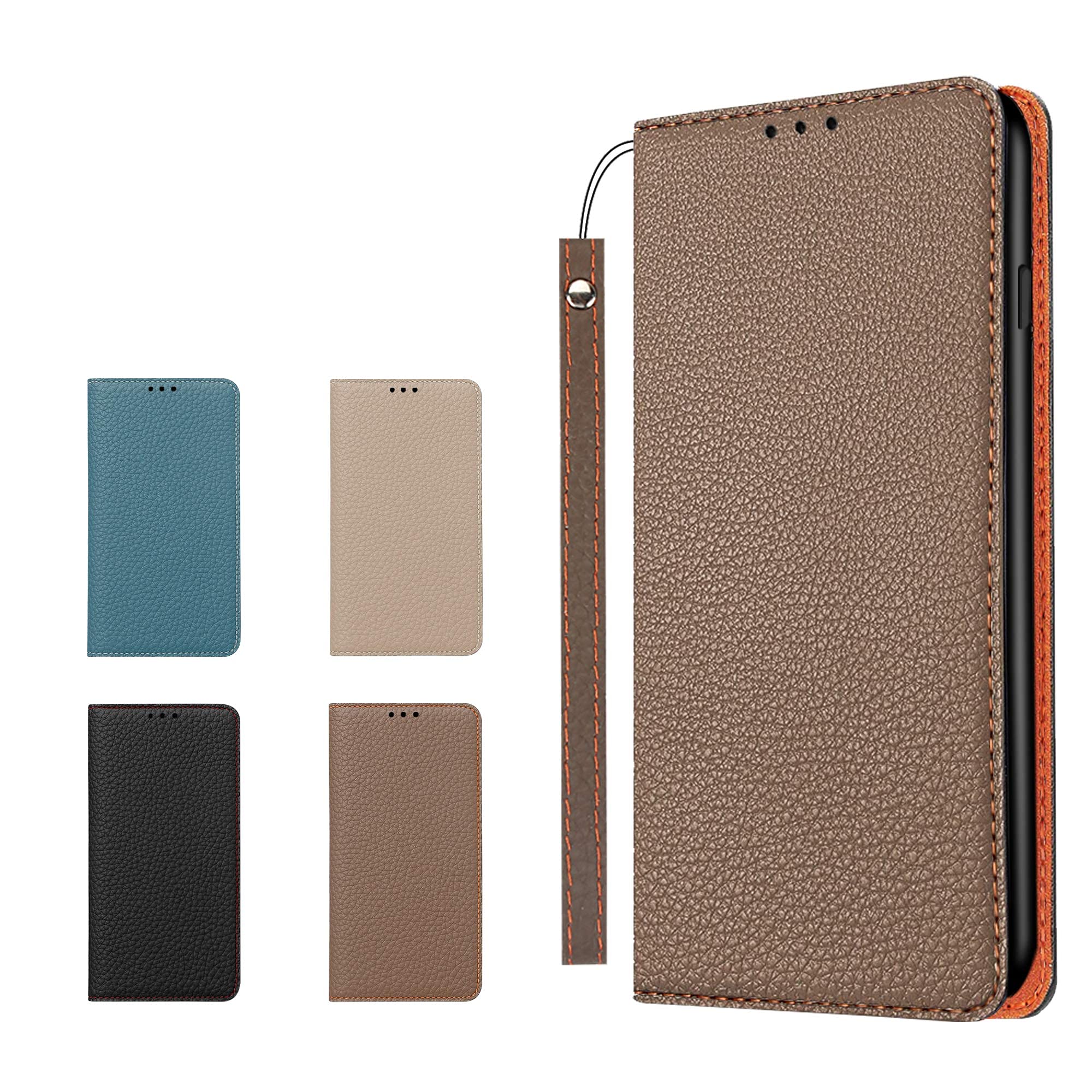 ☀対応機種iPhone13素材高級牛本革 ★対応機種と画面サイズをよくご確認のうえ、ご購入いただけますようお願い致します。★マグネット内蔵で開閉にストレスがありませんし、しっかり閉じられます。収納ベルト付きでイヤホンの収納方法を改善して、悩...