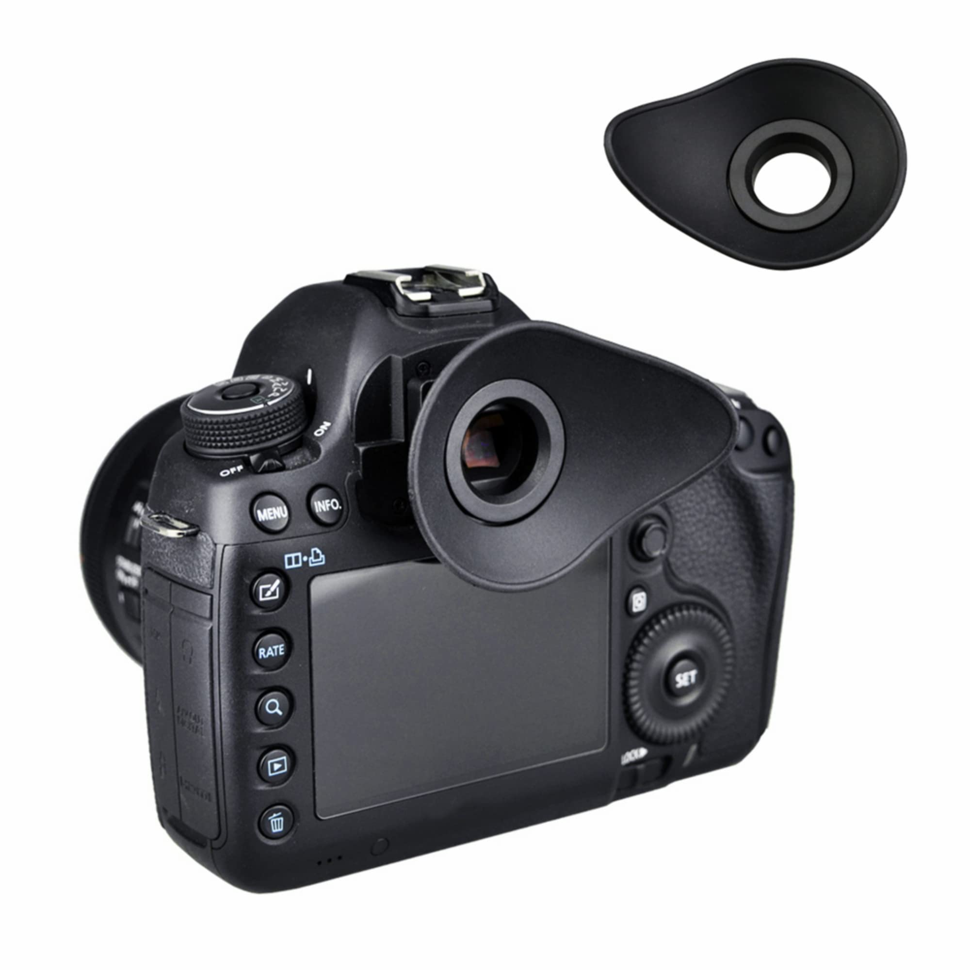 ★適用：Canon オリジナルEgアイカップを互換可能です。 ★高品質のシリカゲル素材で作られており、柔らかく、耐摩耗性と耐久性があります。 ★ファインダー保護：ファインダー接眼窓に装着すると少し防衝撃とキズから保護でき、撮影時に眼の周辺部...