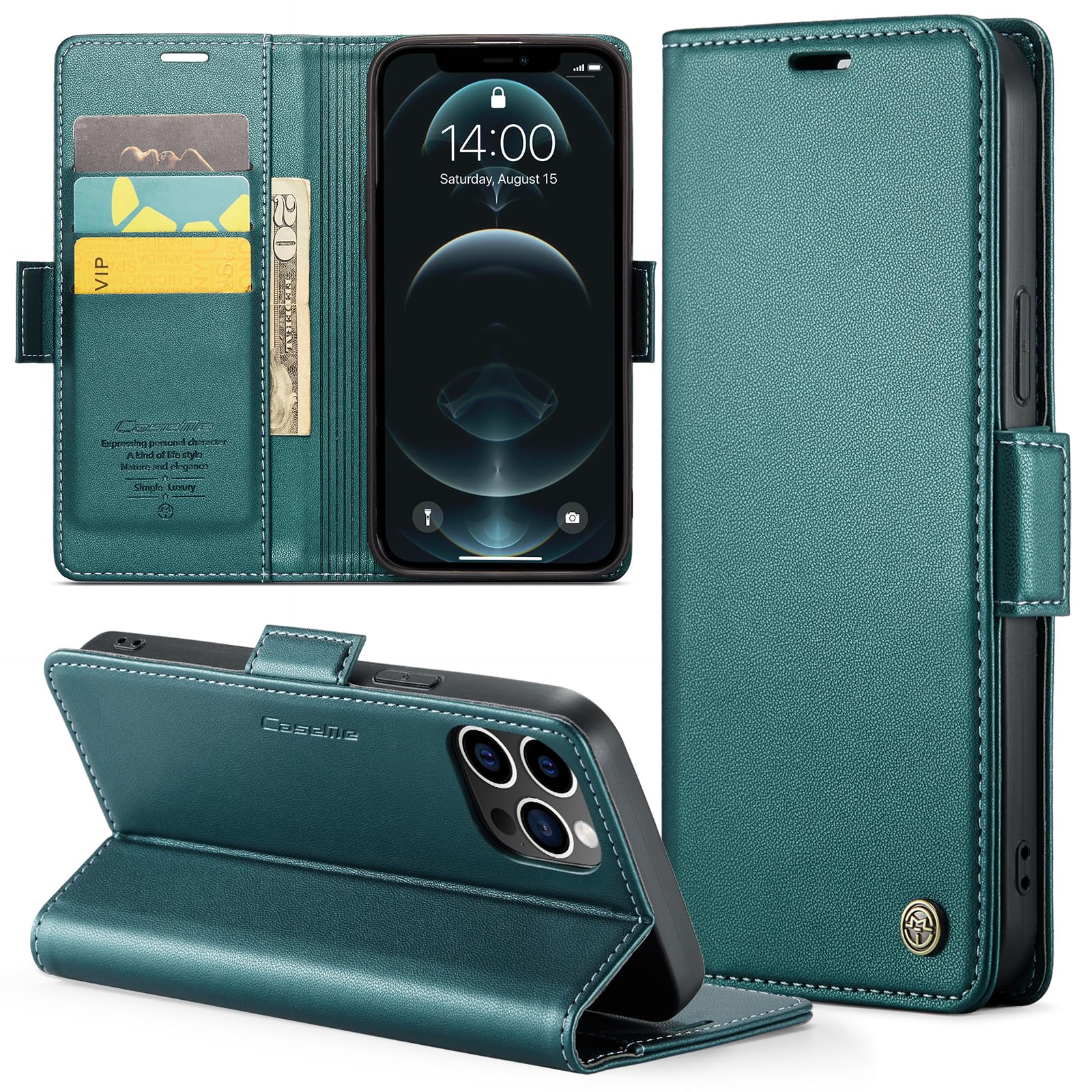 対応機種iPhone 12promax（6.7）専用気質手帳型ケース！お気に入りのをより保護するために、ご注文の際はご希望の商品に対応する機種や画面サイズをよく確認してから購入してください。 カード収納財布型スマホケースの内側には3つのカー...