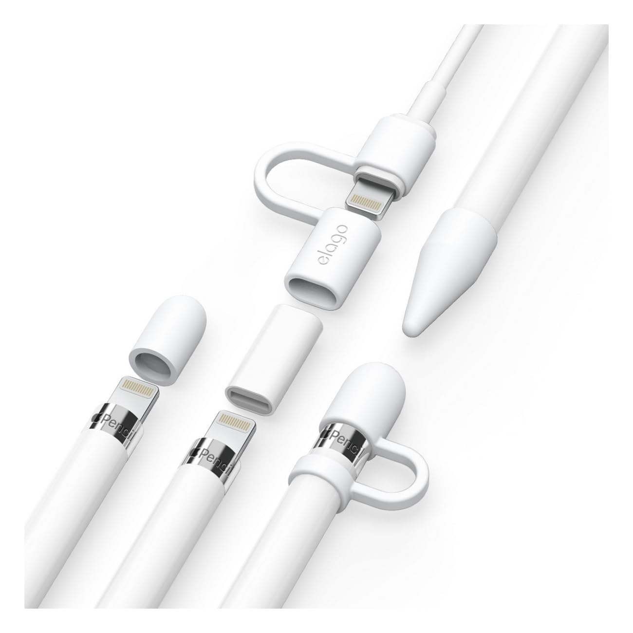 製品仕様… ◆ 対応機種 ： Apple Pencil 1 ( アップルペンシル 第1世代 MK0C2JA ) ◆ 内容物 ： カバー × 4個（4種各1個） ◆ サイズ ： 約 3.9cm × 2.8cm × 0.6cm ◆ 重量 ： 約...