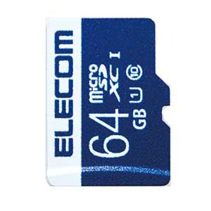 エレコム microSDXCメモリーカード 64GB Class10 UHS-I MF-MS064GU11R
