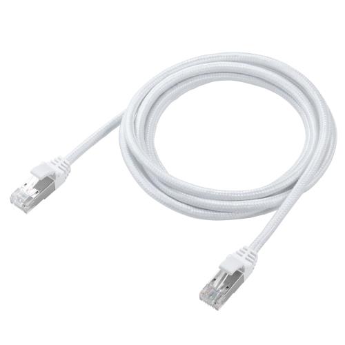 高速光通信に適した40ギガビットイーサネットの「40GBASE-T」に準拠した、Cat8準拠LANケーブルのメッシュタイプです。 Cat6の8倍である2000MHzまでの高周波帯域まで対応し、ノイズ干渉にも強く、高速で安定したネットワーク環...