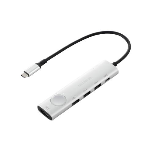 USB Type-C(TM)ポートから最大6つのポートに多様な機器を接続できるドッキングステーションです。 外部ディスプレイのON/OFFを瞬時に切り替えられるスイッチを搭載。HDMI(R)で出力した画面を、ケーブルを抜き挿しせずワンタッチ...