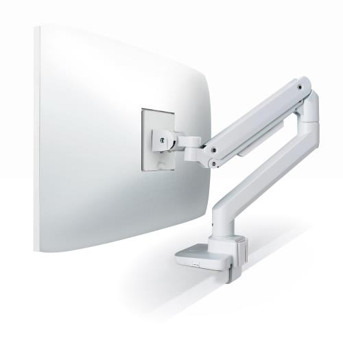 17～49インチサイズのモニターに対応する高耐荷重ガススプリング式のカウンターバランス シングルモニターアームです。 可動域の広い5軸可動のアームタイプです。 VESA規格(75mm×75mm、100mm×100mm)に準拠したモニターに対...