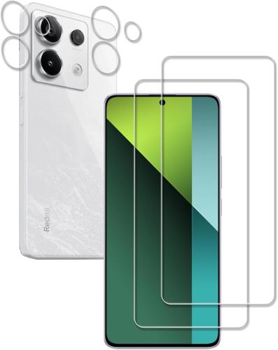 対応機種-2+2枚入りRedmi Note 13 Pro 5G 用 ガラスフィルム（2枚入り）＋カメラフィルム（2枚入り）。万が一製品にご満足いただけない場合は、弊社よりに全額返 金·交換対策がございますので、ご遠慮なくご連絡ください。ご安...