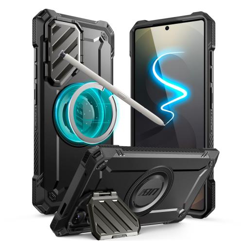 ワイヤレス充電対応：強力なマグレットが内蔵されており、超吸着能力で、ワイヤレス対応充電器および各種アクセサリが利用できます。日常生活にワイヤレス充電、車載ホルダーを安心して使用できます レンズ保護とスタンド機能両用設計：カメラレンズに特別に...