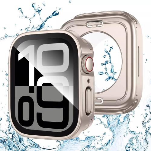 2 in 1防水設計Apple Watch10前面ケースと背面カバーの2 in 1全周保護設計で、表面から裏面まで360度しっかり守ってくれる、革新的な一体式で防水力も抜群！！！通勤、水泳、スポーツなど多場所適用です。 全面保護＆耐衝撃 P...