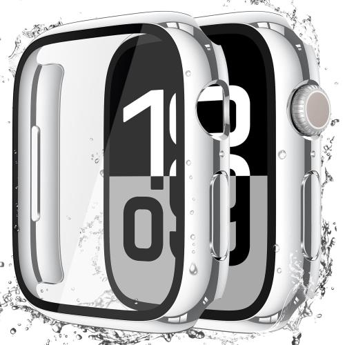 対応機種For Apple Watch Series 10 46mm 防水保護ケース 。（シルバー）※ご購入する前に、まずはアップルウォッチ裏面で記載されたサイズをご確認してください。 IP67防水・防塵設計：シーリングリング内蔵したアップ...
