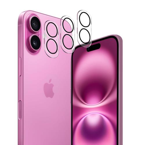 対応機種FOR iPhone 16 / iPhone 16 plus 用のカメラ 専用 フィルム[3枚セット] 表面硬度9Hカッターなどの鋭利なものを当たってもキズが付きにくくて高い強度を持ち表面硬度9Hが特徴です。万が一の破損時も飛散防止...