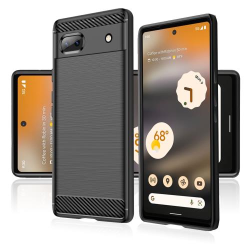 対応機種FOR Google Pixel 6a 用の專用全面保護ケース カバー 高品質素材 耐久力に優れ、滑りにくく、柔軟性がある特殊上質な炭素繊維素材と変形しにくい性質と衝撃吸収性の高いTPU素材を組み合わせたケースです、落下時の衝撃を効...