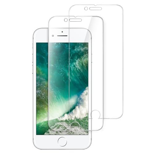 2枚セット。ご注意:iPhone8Plus とiPhone7Plus用のラウンドエッジのため、このフィルムは全てのスクリーンをカバーしません、フラットの部分だけです。iPhone8Plus とiPhone7Plus のために専門設計 わずか...