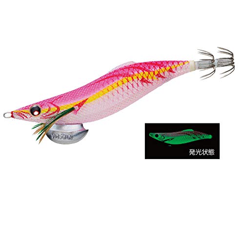 サイズ：3.0号 重量：17g 沈下速度：3.7秒/m 夜光ボディに視認性のよいピンクバックの定番シンプルカラー 安定フィン：垂直尾翼の役割。ローリングを制御しながらバイトマーカーの役割もこなす。