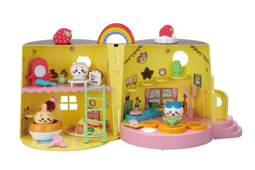 ちいかわのゆめのおうち「むちゃでかプリンハウス」小物やお人形の組み合わせパターンで全140種のおしゃべりをします。 単4×3個（別売り） 6歳以上 nagano / chiikawa committee