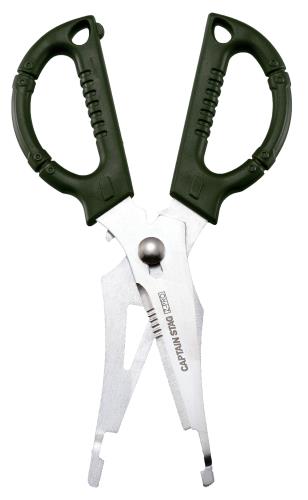 原産国:中国 製品サイズ:(約)幅78×全長180mm、収納サイズ/78×182×厚さ14mm 製品重量:(約)110g 材質:本体/ステンレス鋼、ハンドル・収納ケース/ポリプロピレン ブランド:キャプテンスタッグ(CAPTAIN STAG)