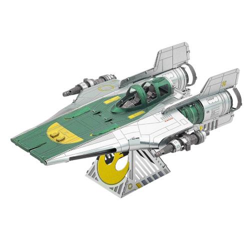 映画『スター・ウォーズ/スカイウォーカーの夜明け』のRESISTANCE A-WING FIGHTERがメタリックナノパズルにマルチカラーで登場! 超細密加工によるハイクオリティーメタルモデル ハンダ、接着剤不要! TM Lucasfilm...