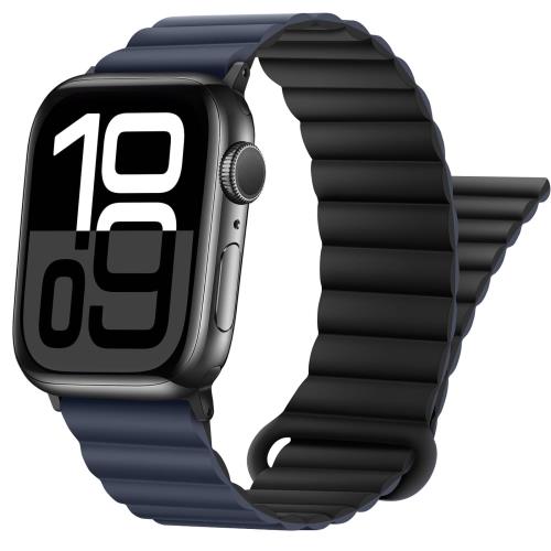 iWatch バンド に対応: HITZEE 両面ウェアラブルシリコン磁気交換バンド は Apple Watch バンド42mm 41mm 40mm 38mm に対応 すべてのモデル、 を含む：SE（2022） / SE（2020） /シリ...