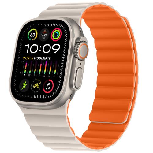対応機種とサイズ: HITZEE 柔らかいシリコン磁気交換バンド は Apple Watch バンド49mm 46mm 45mm 44mm 42mm に対応 すべてのモデル、 を含む：Ultra 2 / Ultra / SE（2022） /...