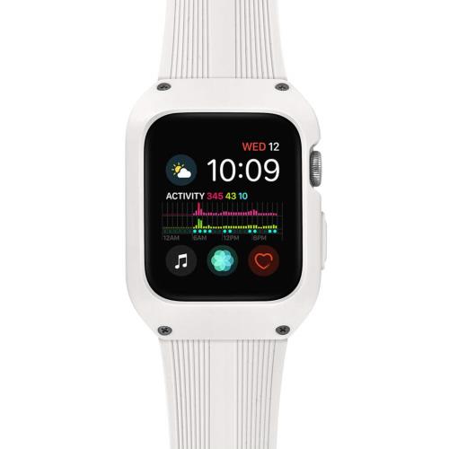 Tasikar シリコン バンド保護ケースのみ Apple Watch シリーズ6/SE/シリーズ5/シリーズ4 (40mm)用; ほとんどの手首のサイズに合う：6.3 - 8.5（160 mm - 215 mm）。 快適なバンド：環境に優...