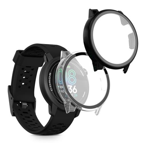 ぴったり: COROS PACE Pro対応 日常での保護: 透明 / 黒色のガラス製保護カバーが、あなたのスマートウォッチのスクリーン全面をフルカバー。故障や傷の原因になる外部のあらゆる影響からスマートバンドを守ります。 とても丈夫: 衝...
