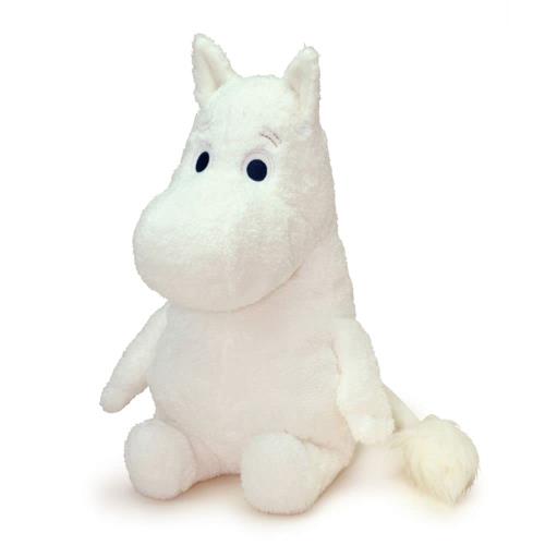 つぶらな瞳としっぽがかわいい！ムーミンぬいぐるみ定番のMサイズです。 Moomin charactersTM
