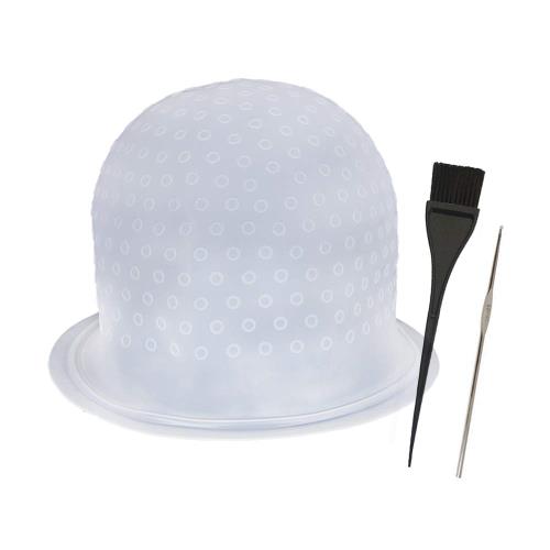 パッケージ内容：キャップ×1、かぎ針×1、ブラシ×1 ご自宅での部分毛染めに欠かせないヘアキャップです。今大人気のハイライトメッシュを試してみないですか？髪にナチュラルな立体感を出せるので、雰囲気がすぐ変わります。セルフでハイライトカラーを...