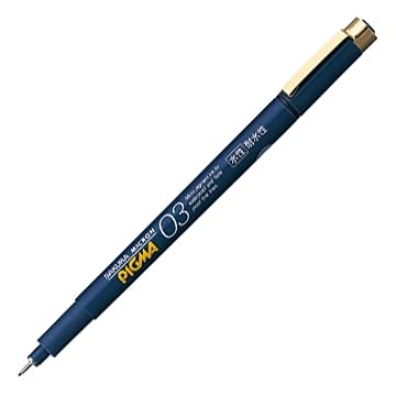 水性マーカー ピグマ 0.3mm 黒 ESDK03#49 3個セット