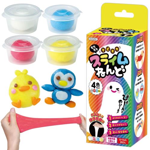 安心・安全素材 日本製 モチモチしていて手に付かない話題のタピオカでできた粘土! 使い切りやすい30g個包装 ※乾燥すると硬くなります。 白・赤・青・黄の定番4色セット 商品の形状: ラウンド