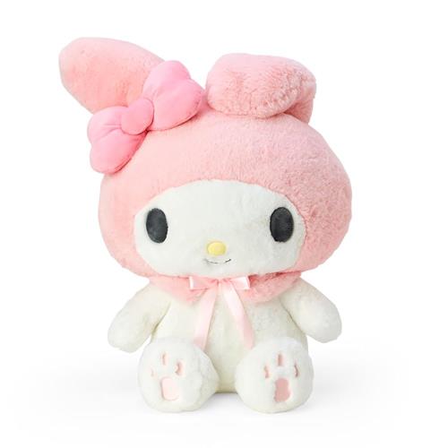 本体サイズ：約幅40×奥行30×高さ45cm。主な材料・原料：ポリエステル なめらかでふんわり柔らかく、シルキーな手触り。スペシャル感のある大きめサイズ。 (C)1976,2023 SANRIO CO.,LTD.(P)