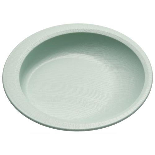 サイズ：直径200×高さ38mm / 日本製 すくいやすい形状で軽くて割れにくいプラスチック食器 返りがあるから食材をすくいやすく、底面にはすべり止め付きなので食器が滑りにくい 電子レンジ・食洗機対応、持ちやすく左右がわかるフチ付 バイオマ...