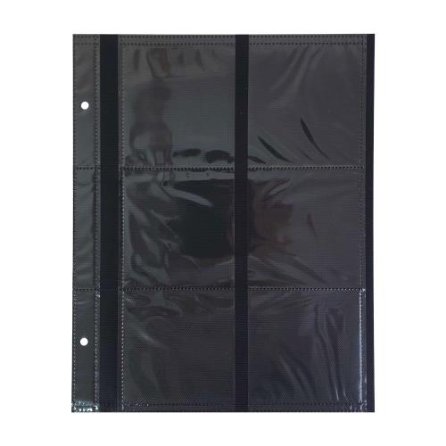 WBA-6SQポケットアルバム専用の替台紙です ●本体サイズ：248×311mm ●PP製スクエア判3段×2列ポケット3層黒エンボス台紙×10枚入 ●ましかく ポケット内寸：約94×94mm