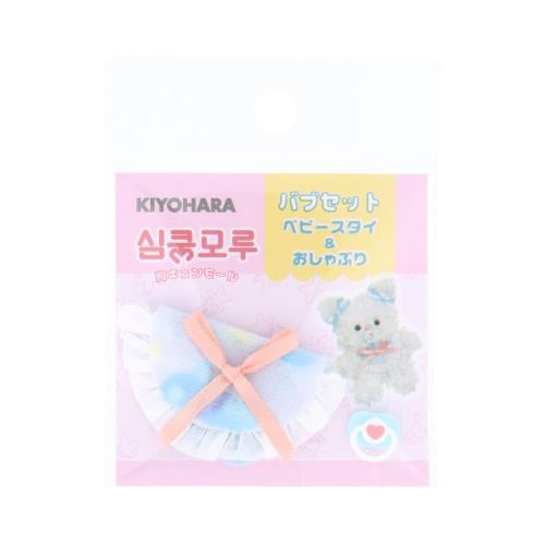 韓国発信のアイテムである、胸キュンモールのスタイとおしゃぶりのパーツセットです。つけるだけでラブリーなベビースタイルに大変身します。 商品本体サイズ：ベビースタイ/W約40mm・おしゃぶり/W約10mm 入数：ベビースタイ 1個、おしゃぶり...