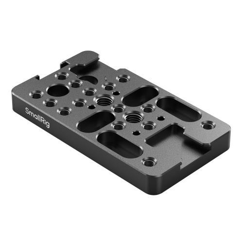 多機能チーズプレート このプレートは、1/4 インチ - 20 ネジ穴、3/8 インチ - 16 ネジ穴、コールドシューマウント、ARRI 用 3/8 インチ - 16 位置決め穴など、さまざまなインターフェイスを提供し、撮影アクセサリの拡...