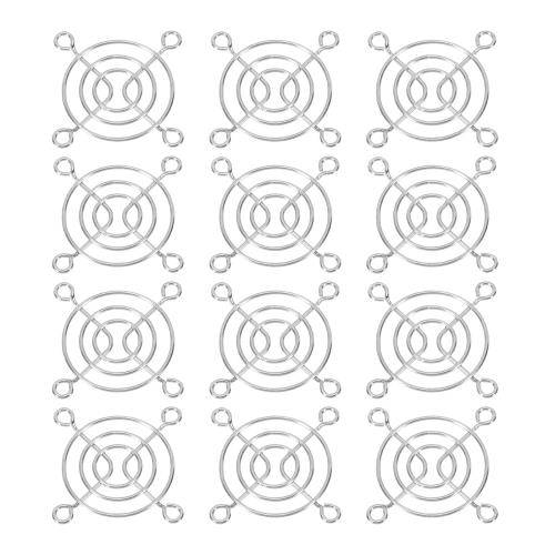 素材：メタル；全体サイズ：47.5mm×47.5mm / 1.87×1.87；平行孔間距離：40mm / 1.57；外円直径：41mm / 1.61；対角孔間距離：56mm / 2.2；50mmファンに適しています 利点：ファングリルは、回...